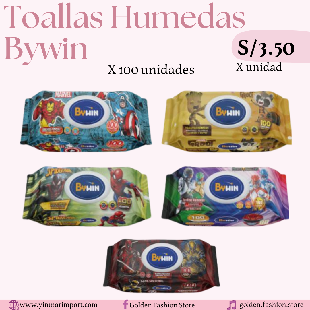 TOALLAS HUMEDAS BYWIN – Tienda YinMarImport